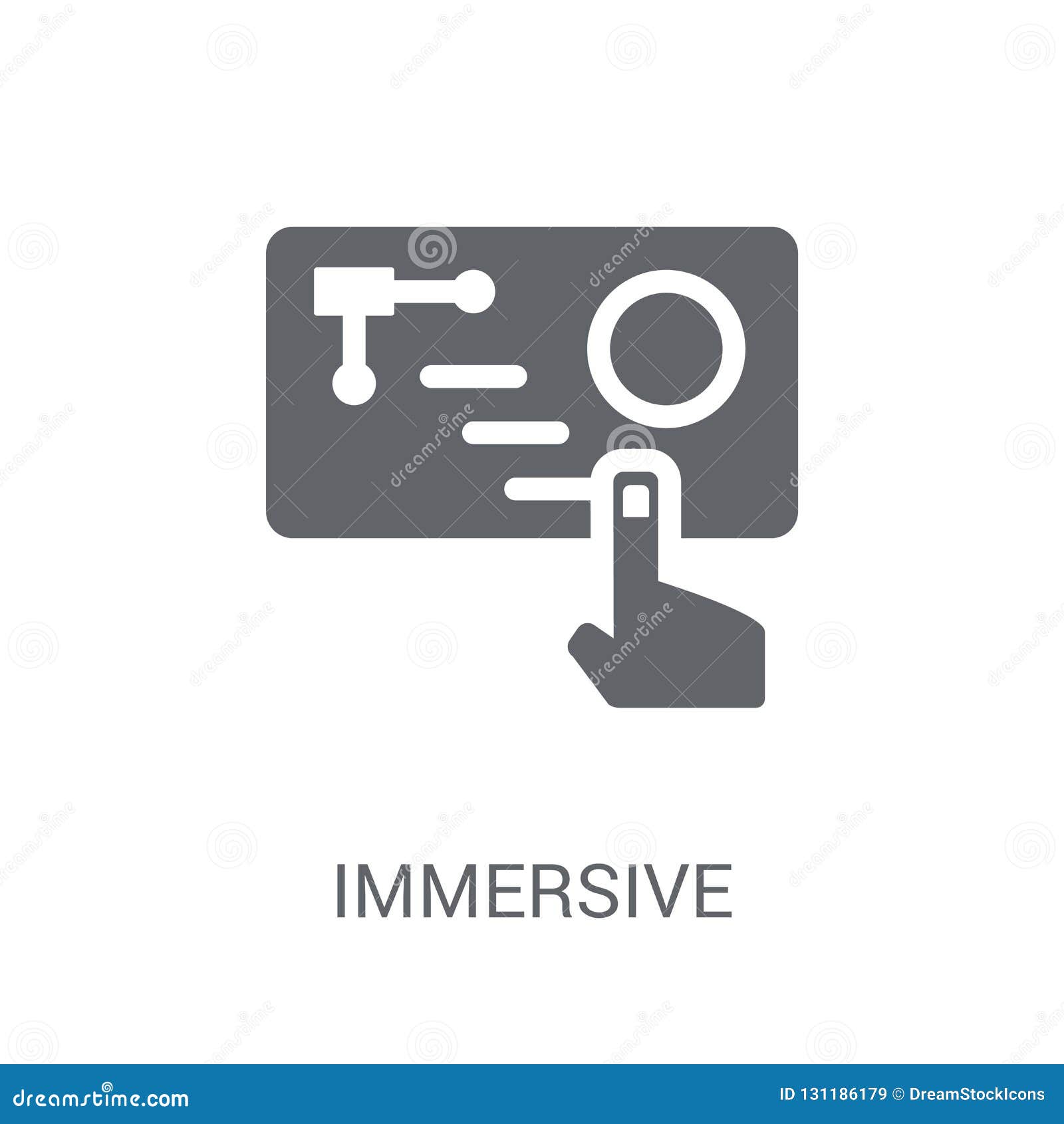 Immersive Icon. Trendy Immersive Logo Concept on White Background from ...