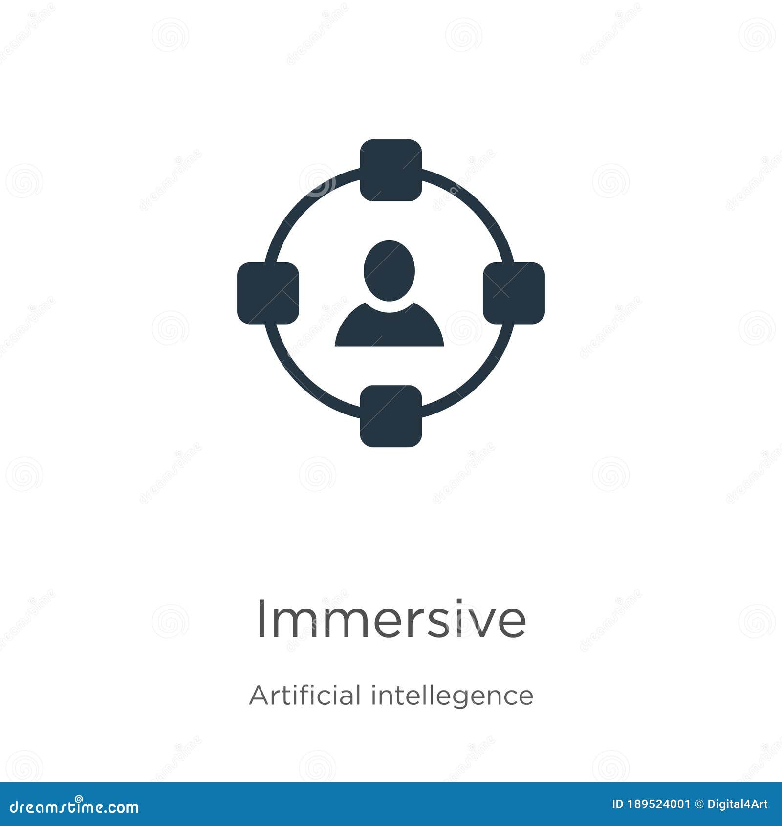 Immersive Icon Vector. Trendy Flat Immersive Icon from Artificial ...