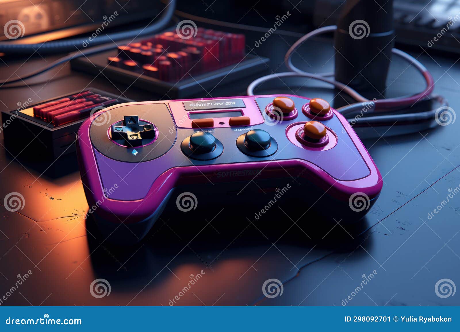 Immersive Joystick Game. Generate Ai Stock Image - Image of gamepad ...