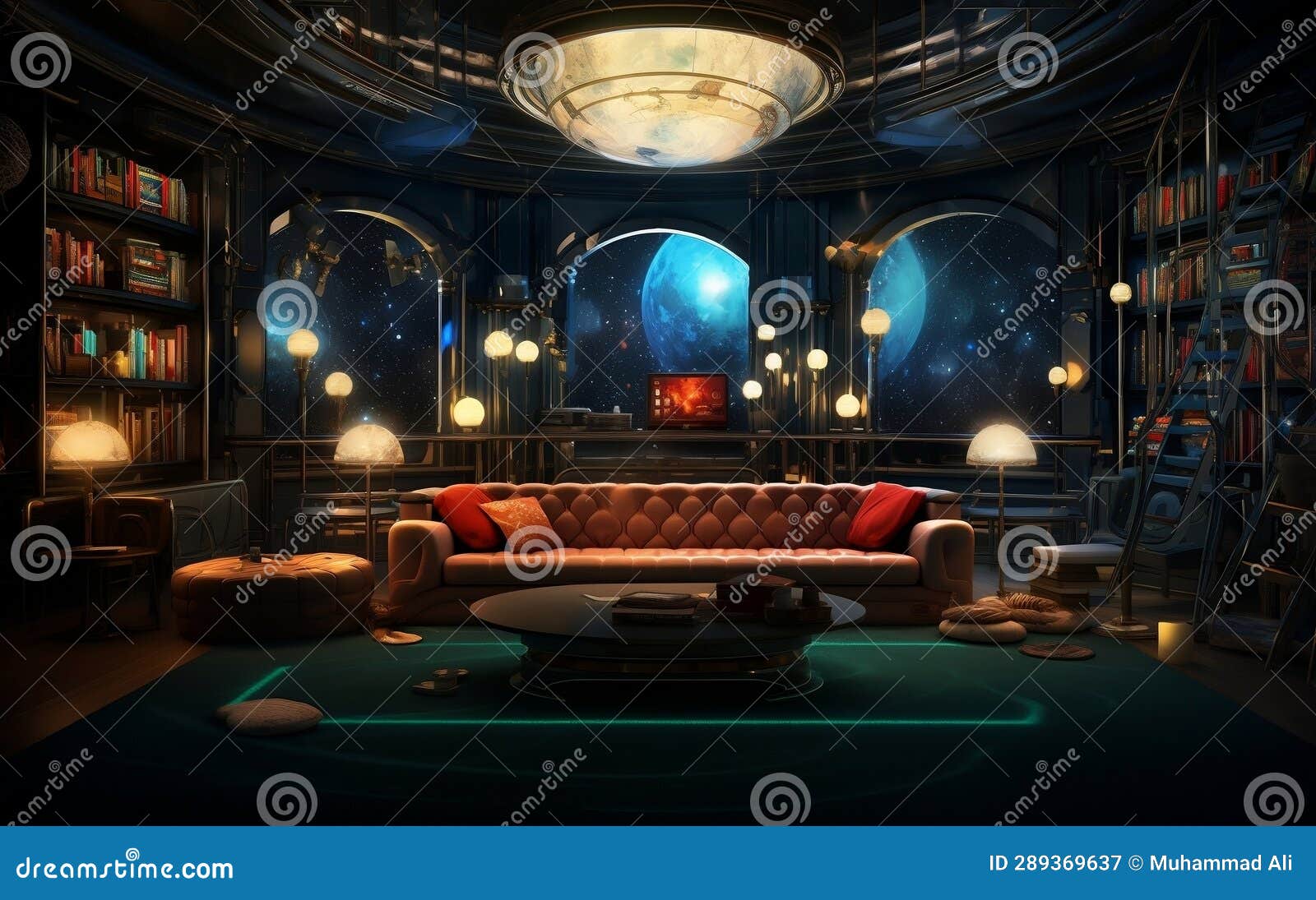 Immersive Metaverse Environment. Generative AI Stock Illustration ...