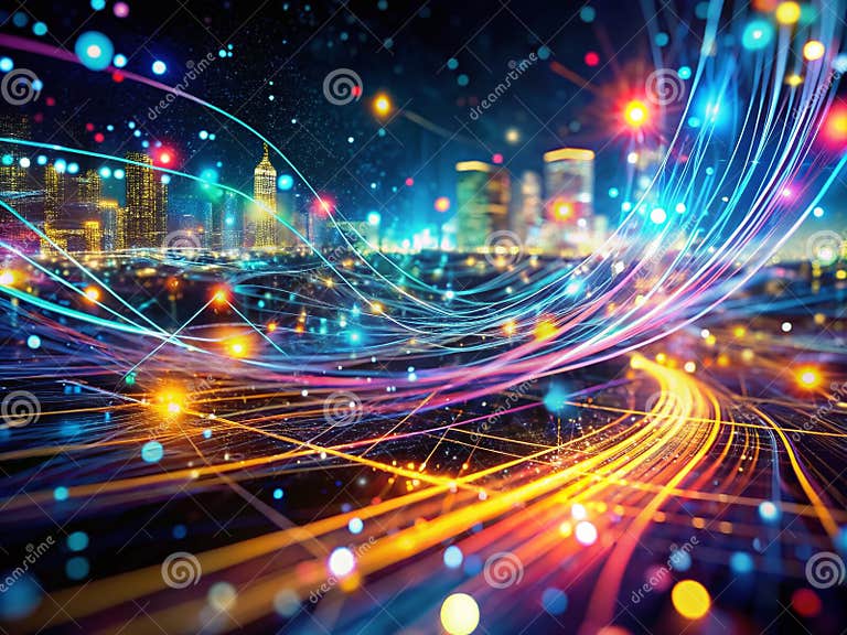 Immersive Night Coding Experience Abstract Tech Background Featuring ...