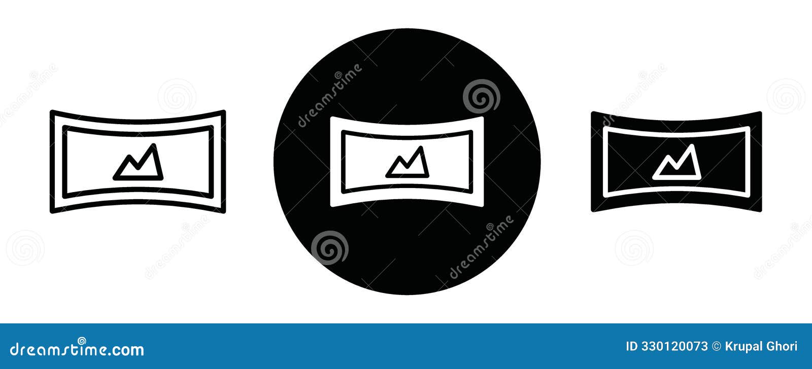 Immersive Outline Icon Collection or Set. Immersive Thin Vector Line ...