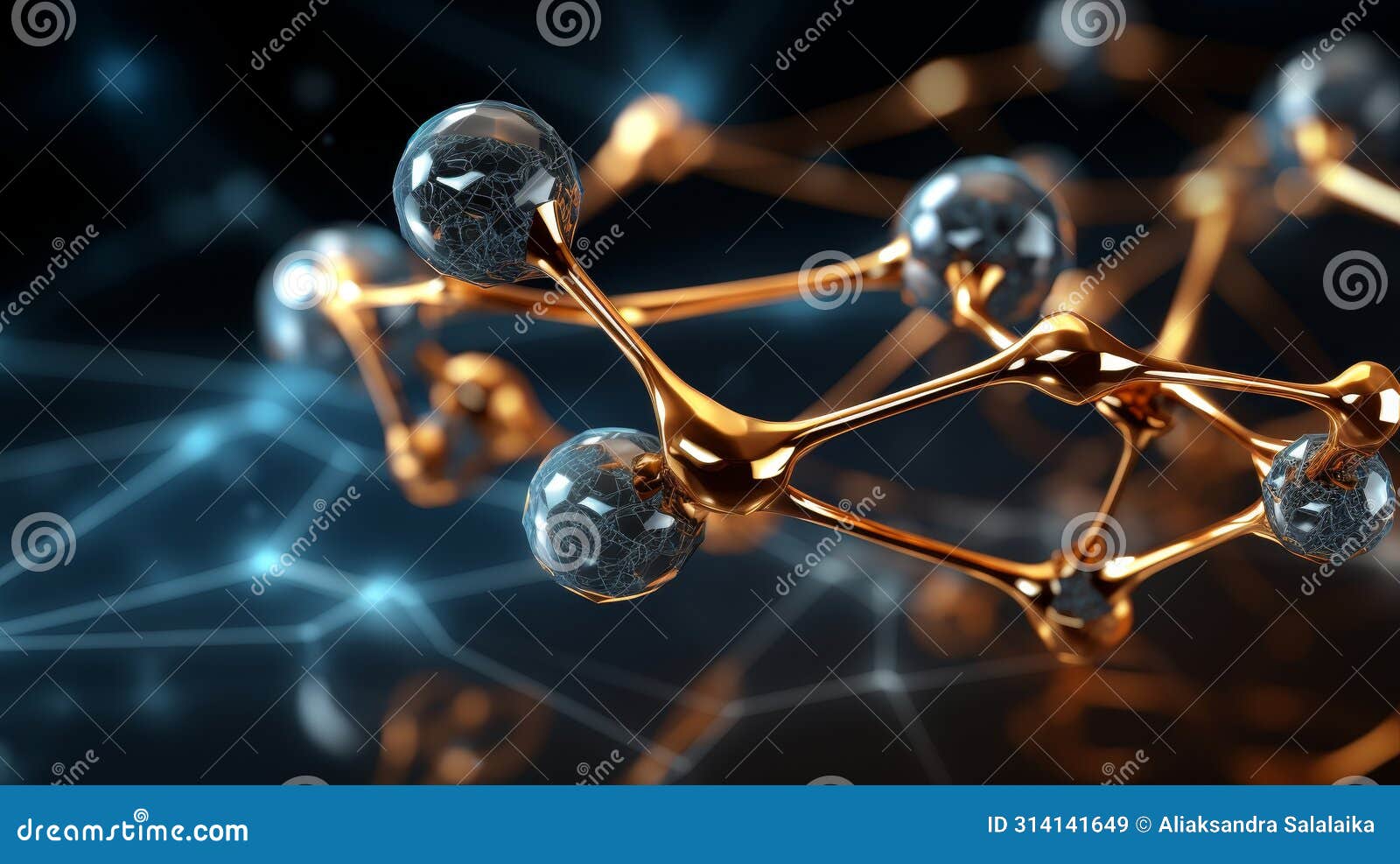 Immersive Science Background with Captivating and Detailed Molecular ...