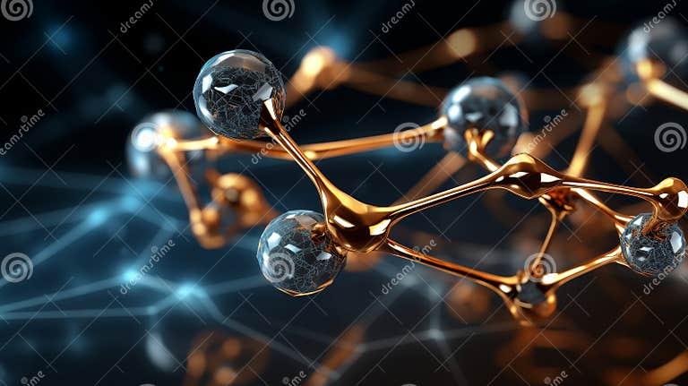 Immersive Science Background with Captivating and Detailed Molecular ...