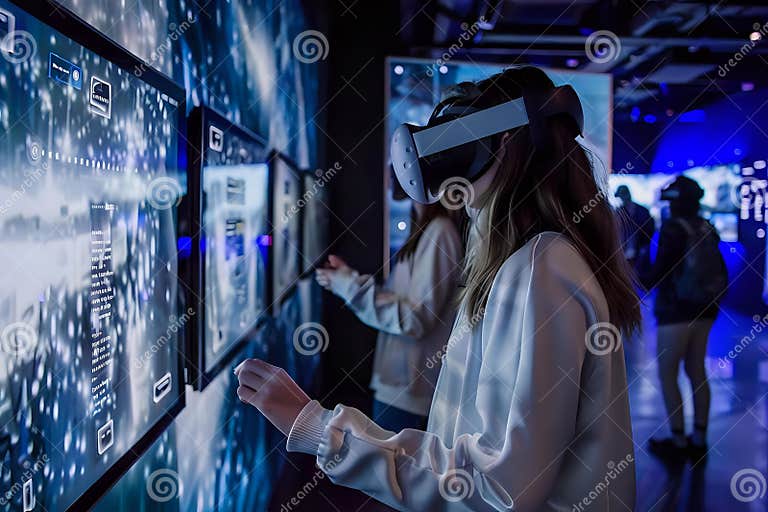 Immersive Virtual Reality Experience, Exploring Interactive Displays and Digital Worlds with ...