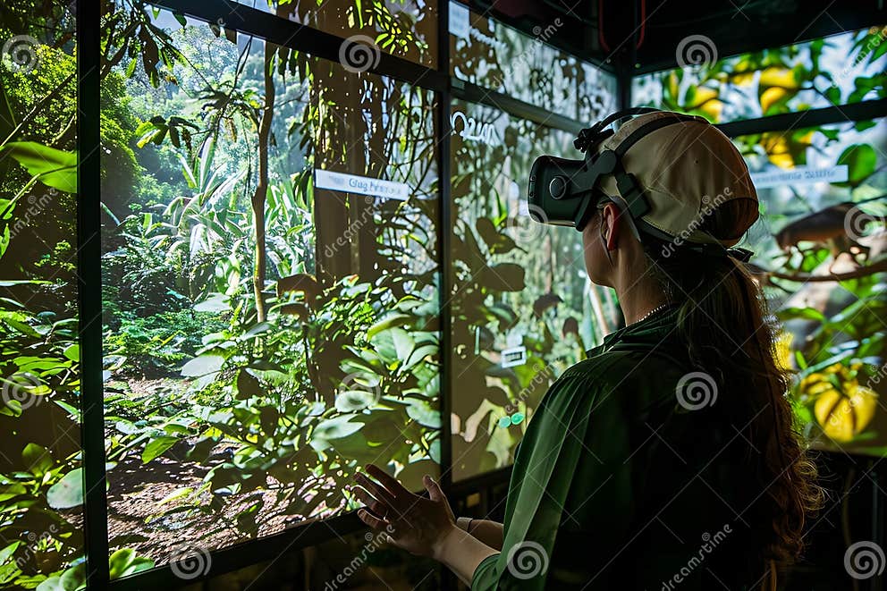 Immersive Virtual Reality Experience, Exploring Lush Rainforests and Diverse Ecosystems with ...
