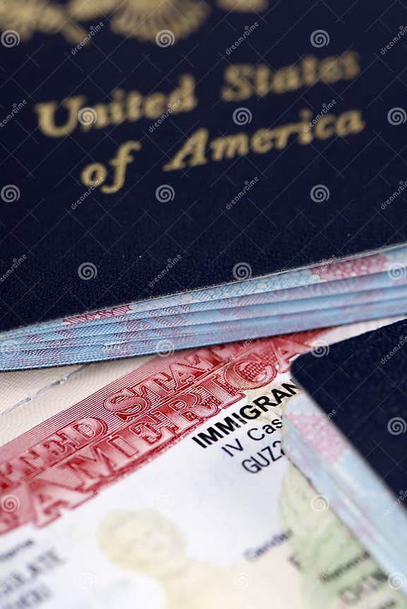 Immigrant Visa stock image. Image of blue, information - 1336539