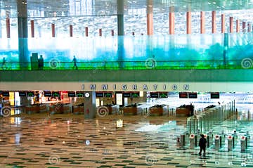 Immigration Hall editorial stock photo. Image of terminal - 19246278