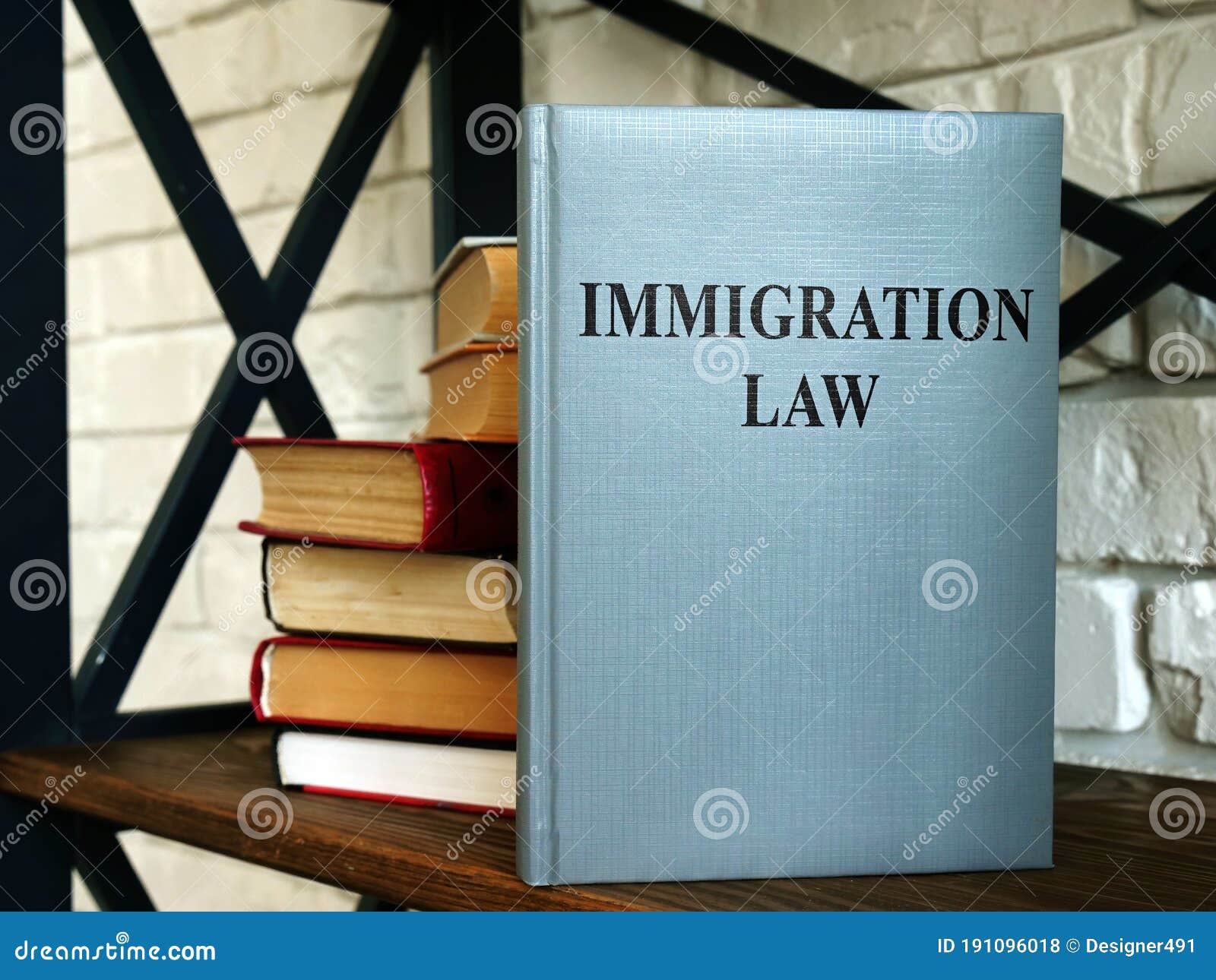 Immigration Law or Rules Book on the Shelf. Stock Photo - Image of ...