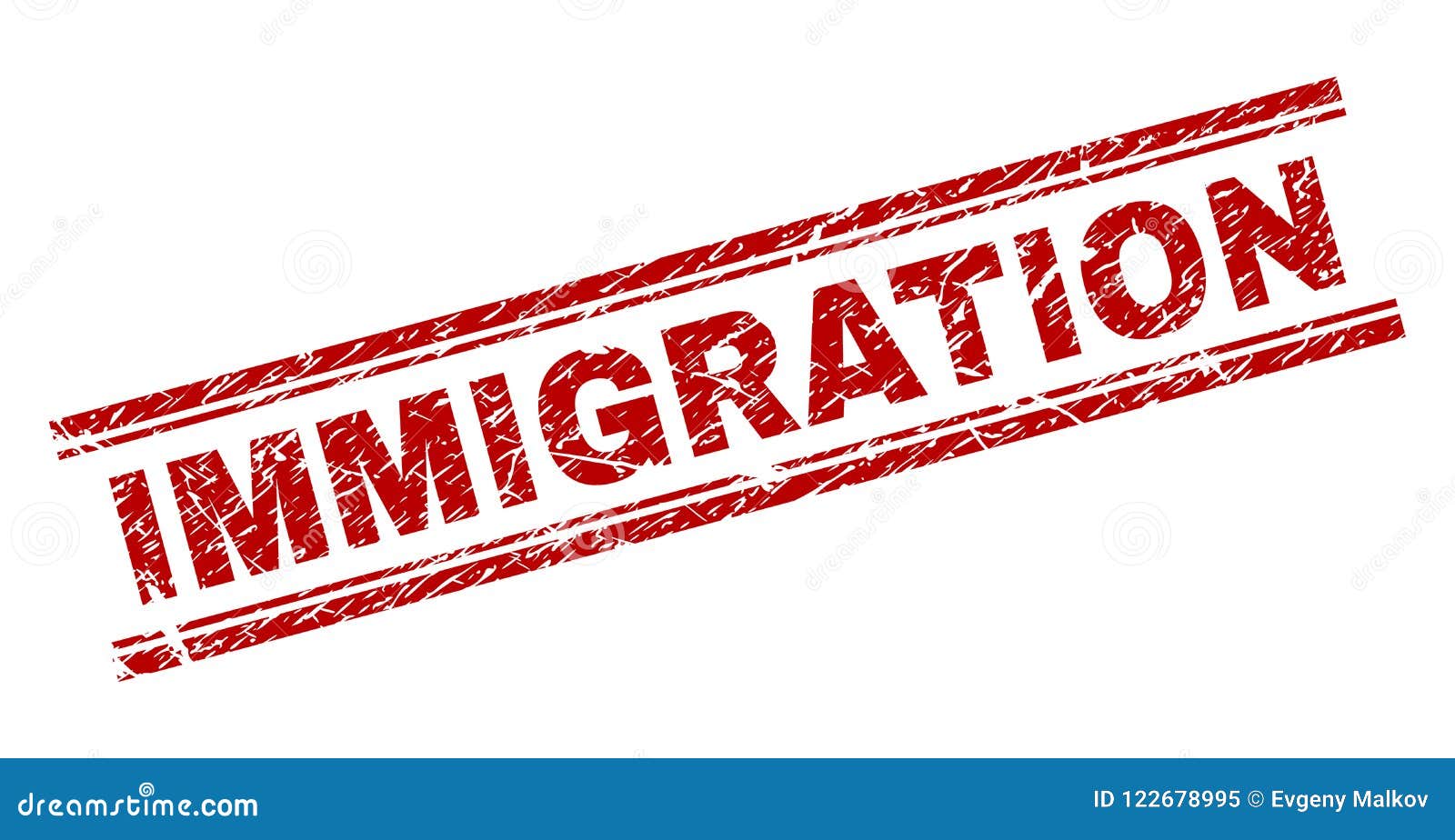 Scratched Textured IMMIGRATION Stamp Seal Stock Vector - Illustration ...