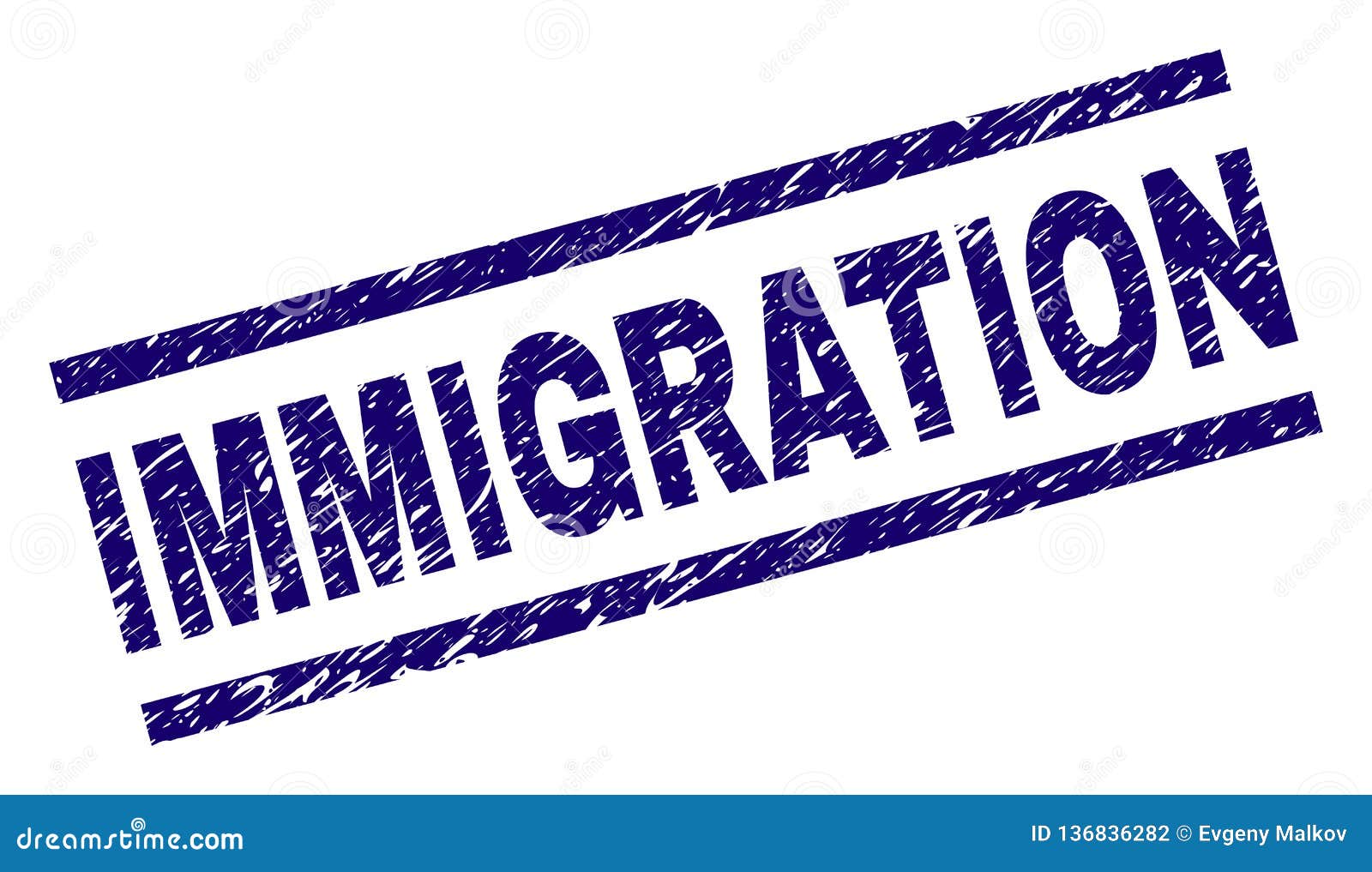 Grunge Textured IMMIGRATION Stamp Seal Stock Vector - Illustration of ...