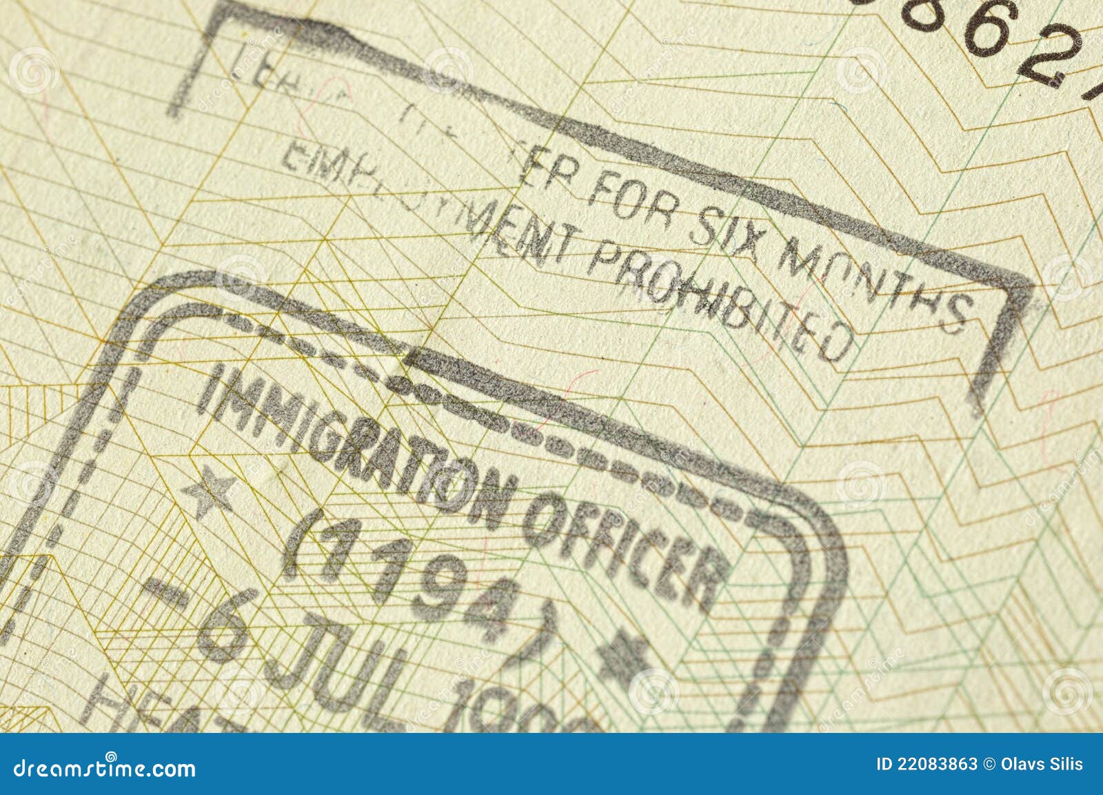 Immigration stamp stock image. Image of airport, authority - 22083863