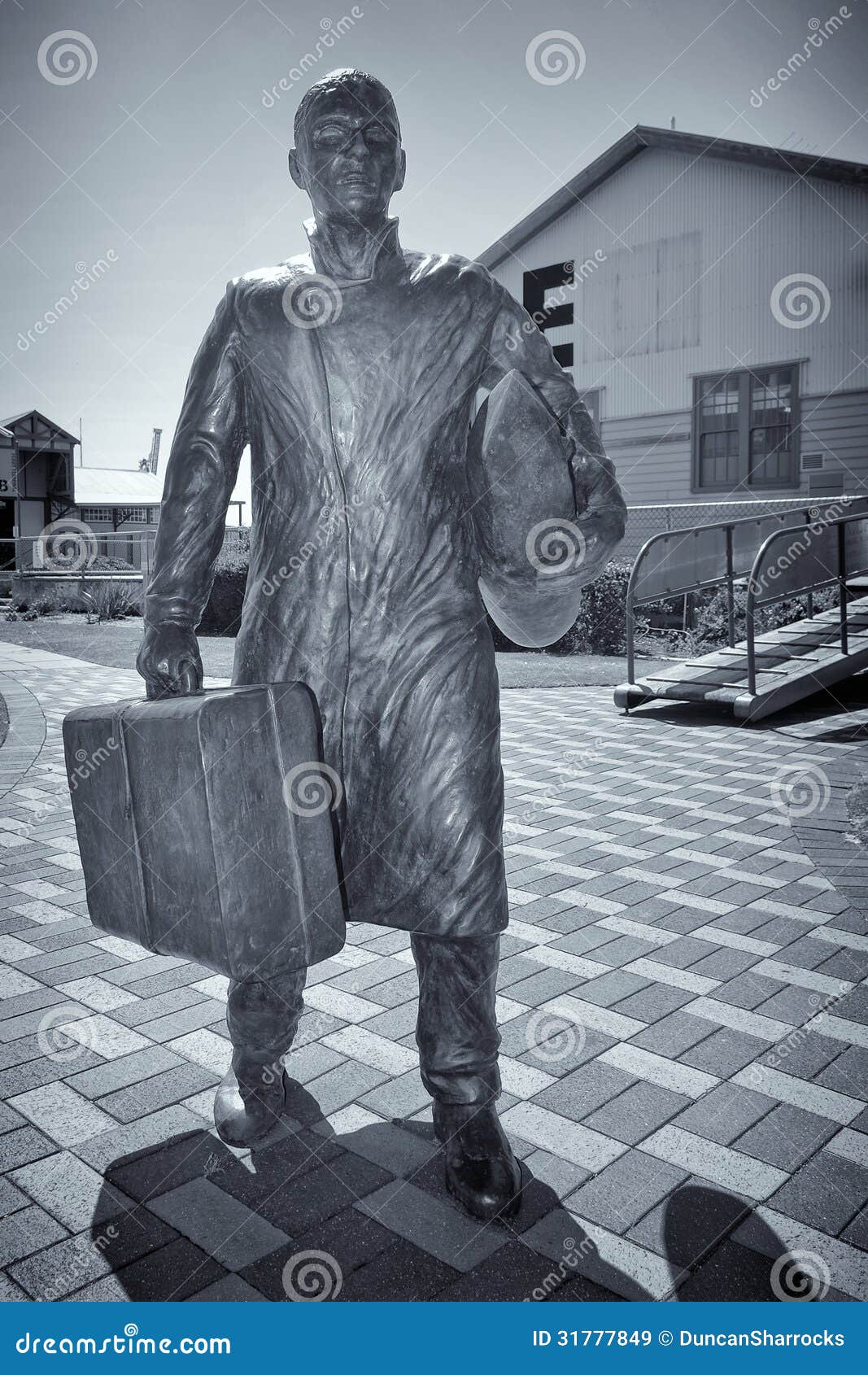 Immigrato in Anticipo All'Australia Occidentale in Bronzo Immagine ...