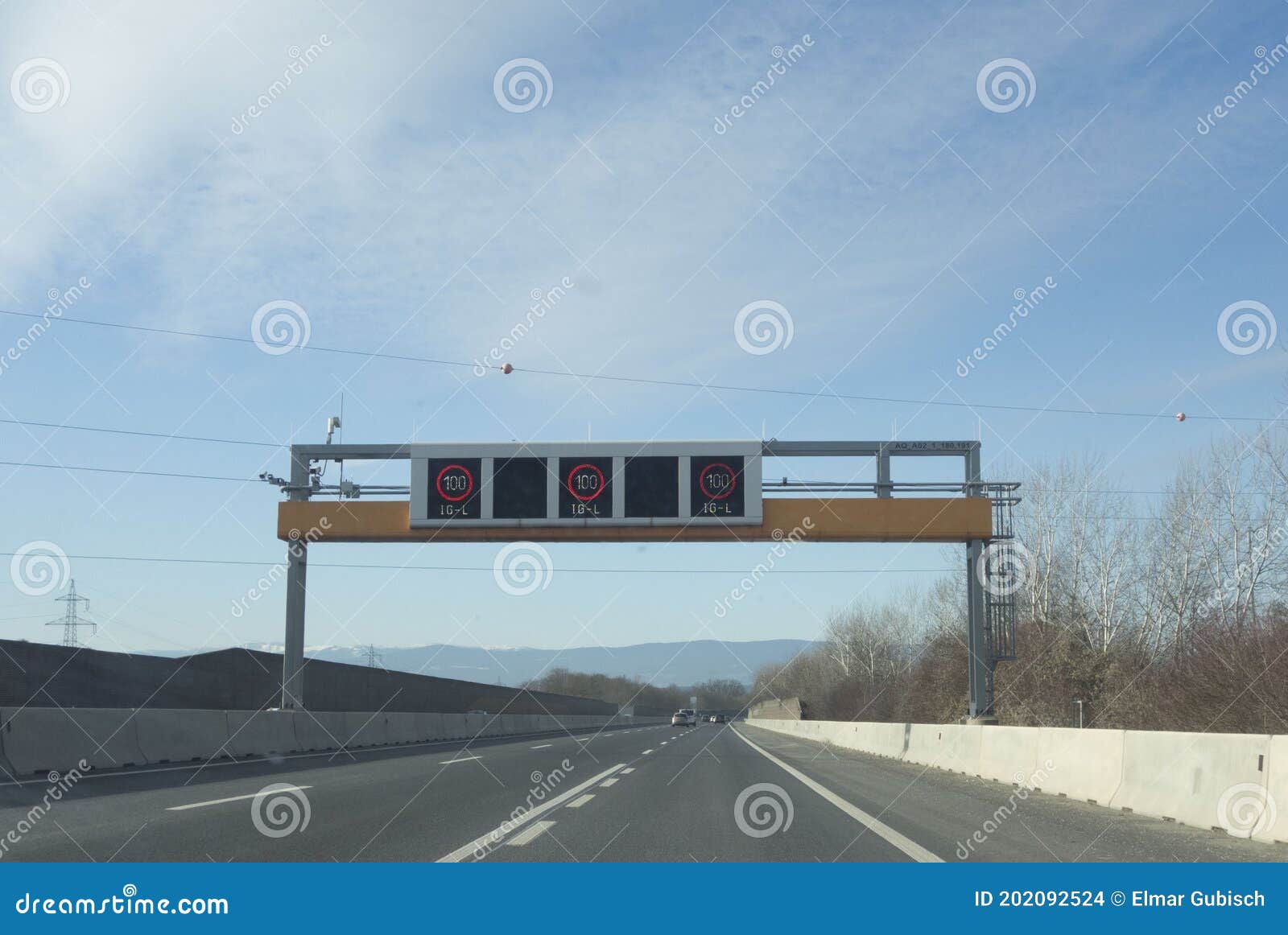 Immission Control through Speed Limits Stock Photo - Image of ...
