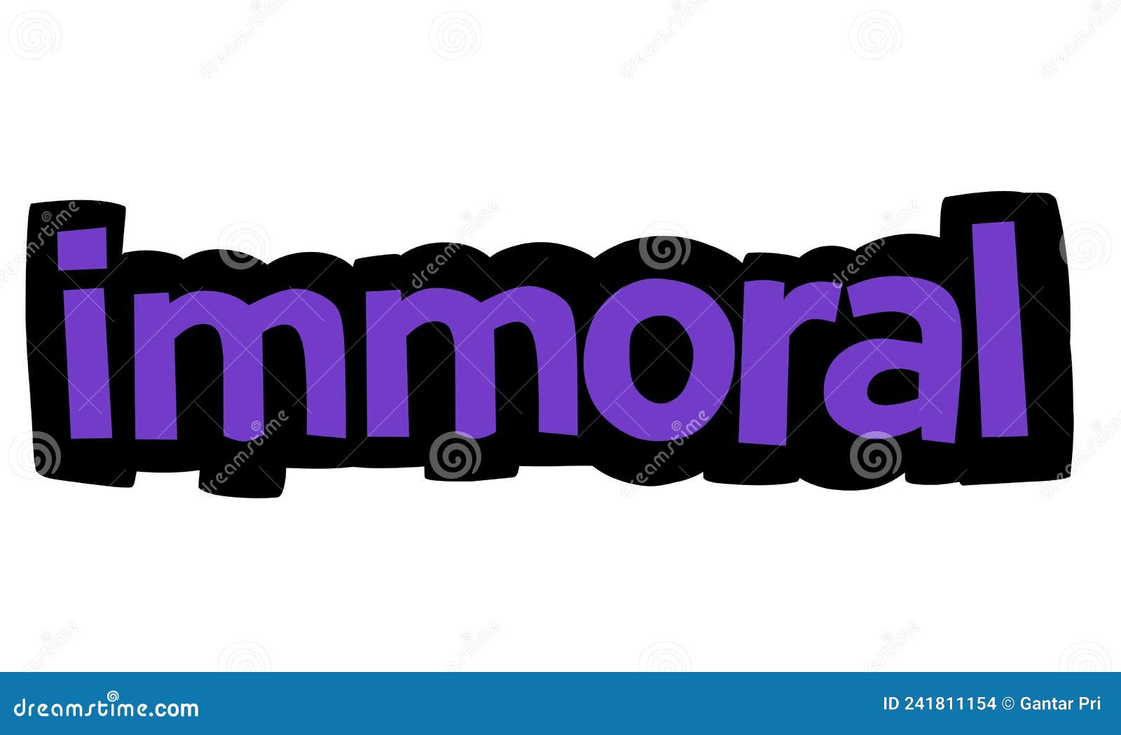 IMMORAL Background Writing Vector Design | CartoonDealer.com #241810542