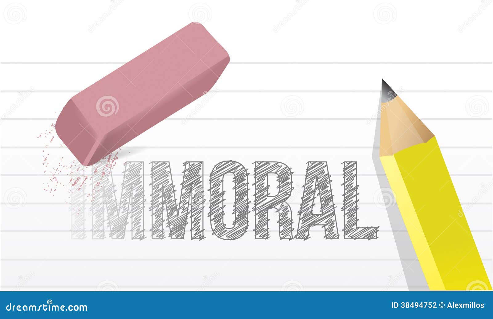 IMMORAL Background Writing Vector Design | CartoonDealer.com #241810542