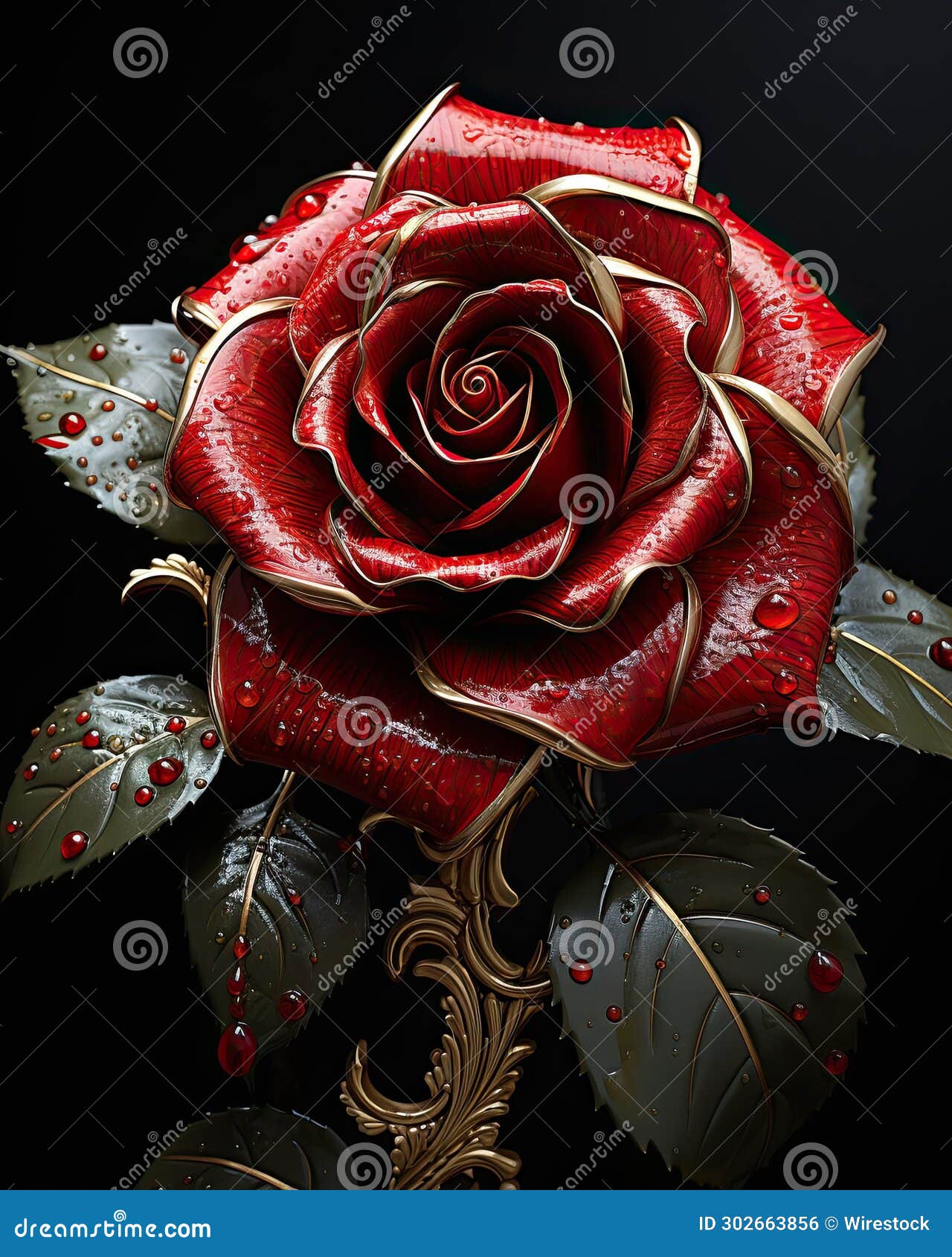 Immortalize the Timeless Elegance of a Rose, Symbolizing Love and ...