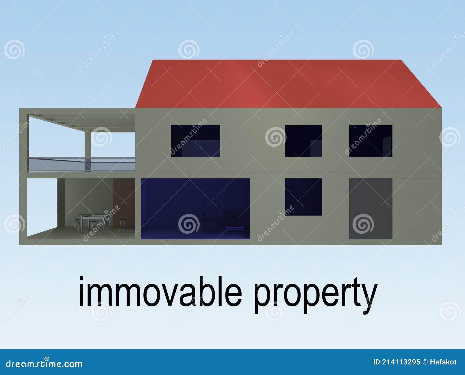 Immovable property concept stock illustration. Illustration of ...