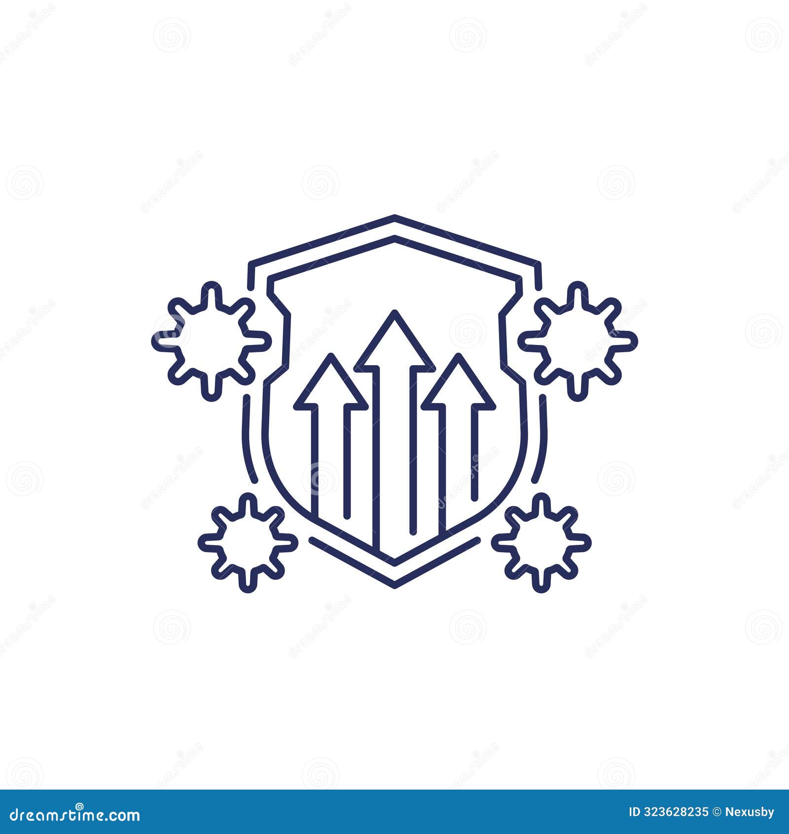 Immune Booster Icon, Boost Immune System Vector Stock Vector ...