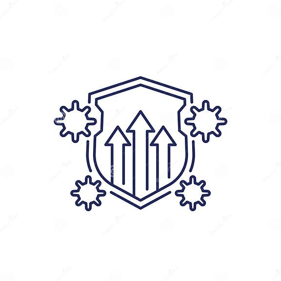 Immune Booster Icon, Boost Immune System Vector Stock Vector ...