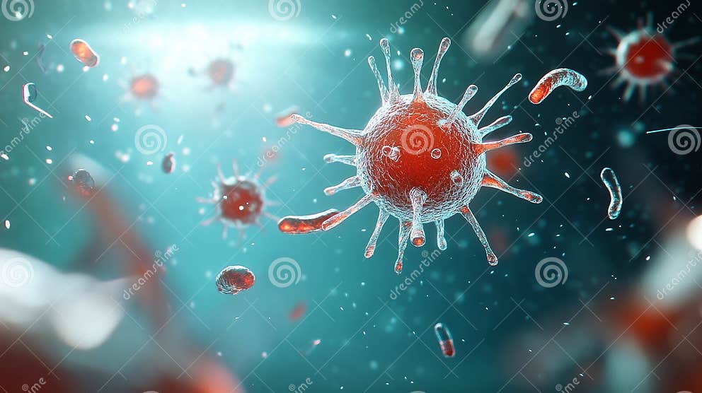 Immune Cell Attack 3D Visualization of Human Immune System Microscopic ...