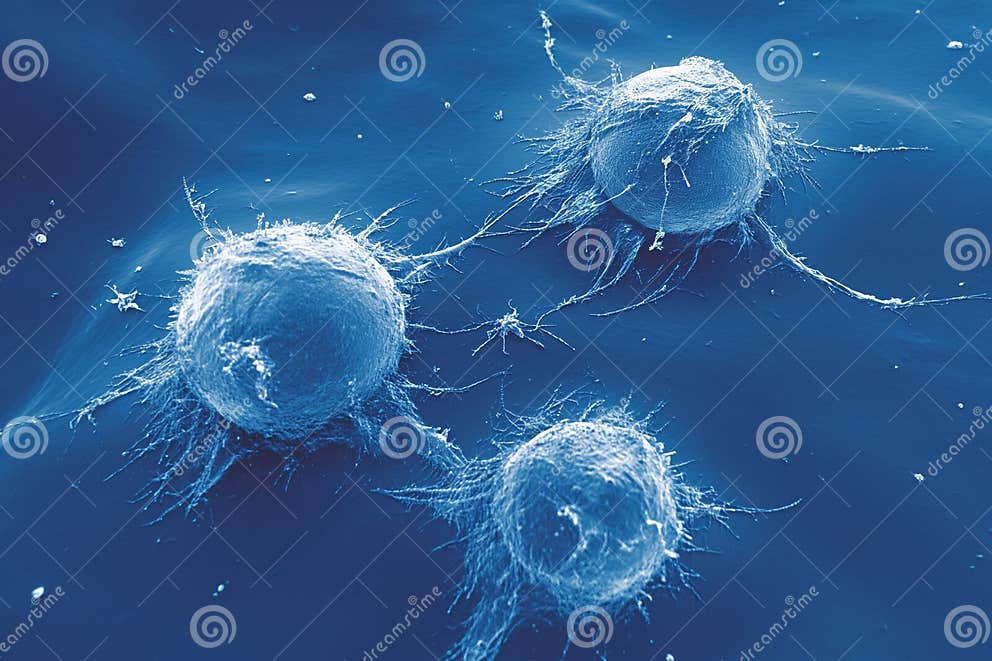 Immune Cells Attack Cancer Cells, T-cells Attacking Cancer Stock Image ...