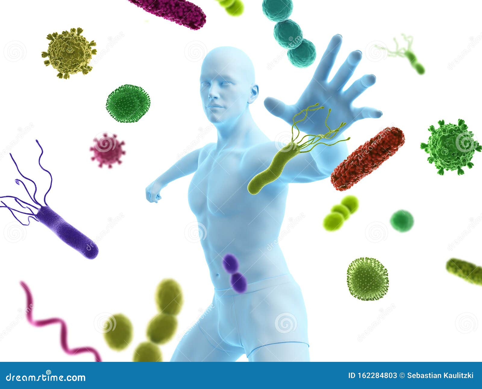 Immune defense stock illustration. Illustration of cell - 162284803