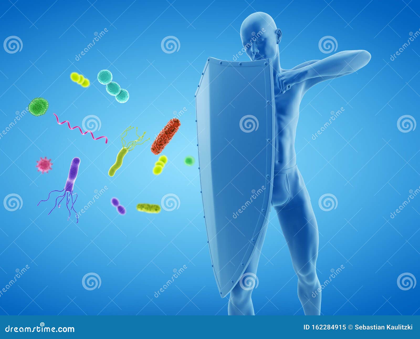 Immune defense stock illustration. Illustration of medicine - 162284915