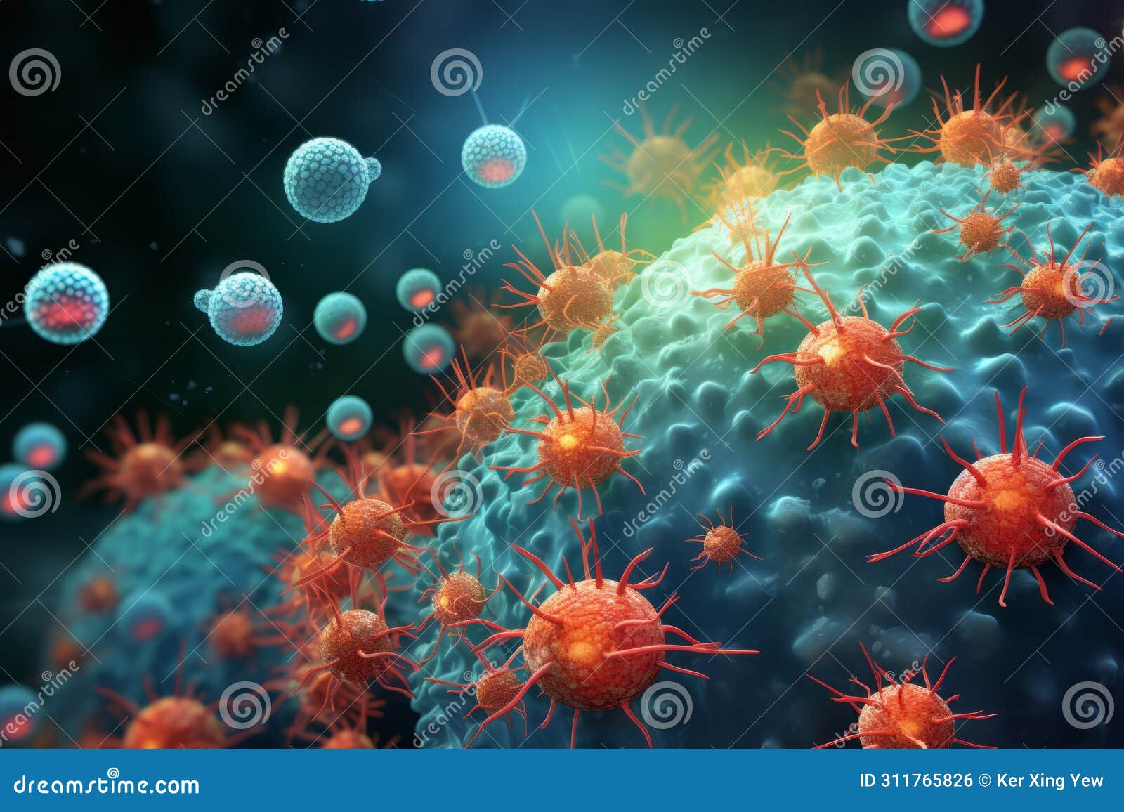 Immune System Attack in Stills Disease Stock Illustration ...