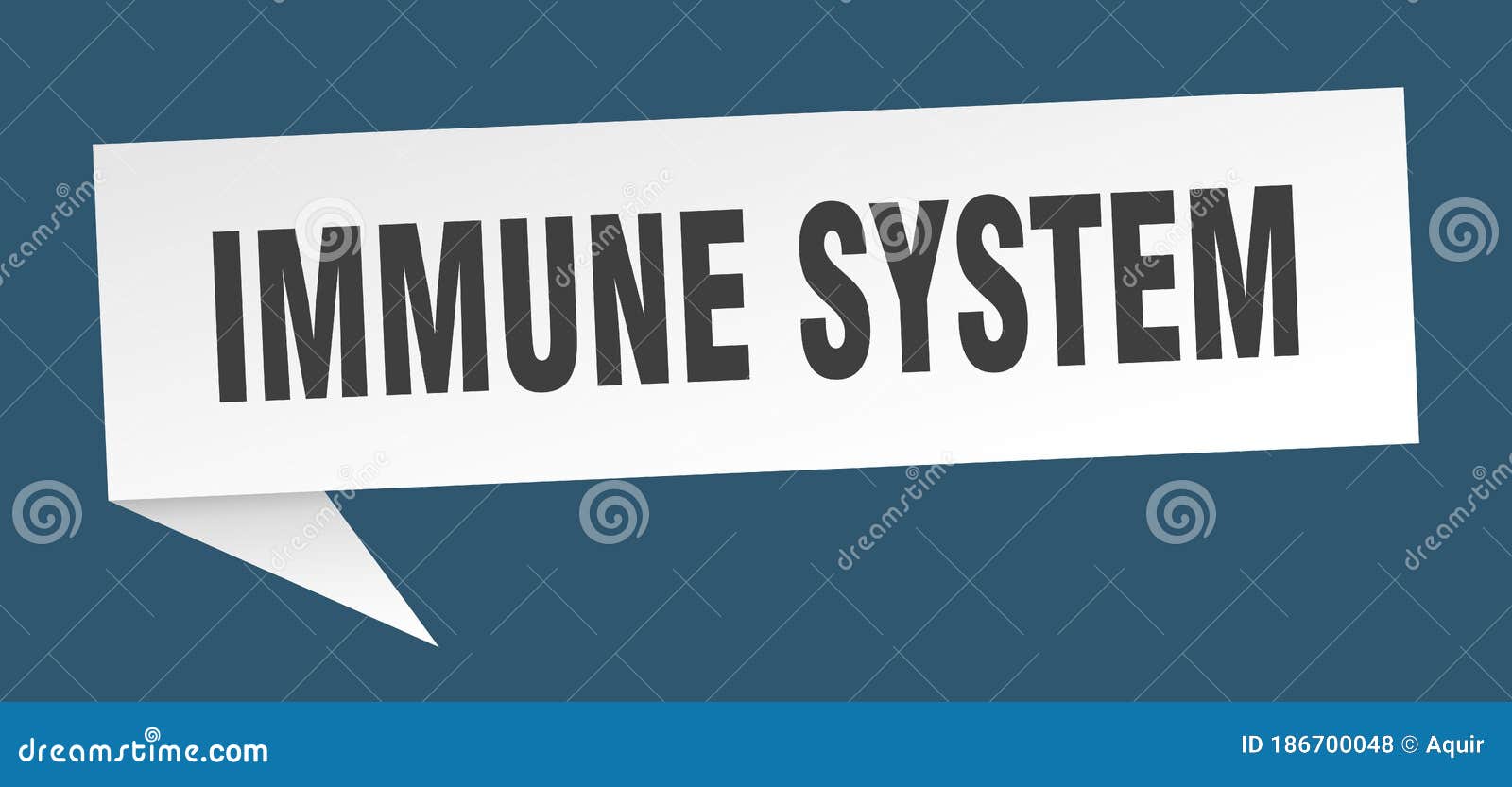 Immune System Banner. Immune System Speech Bubble Stock Vector ...