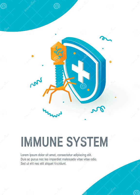 Immune System Vector Concept in Isometric Style Stock Vector ...