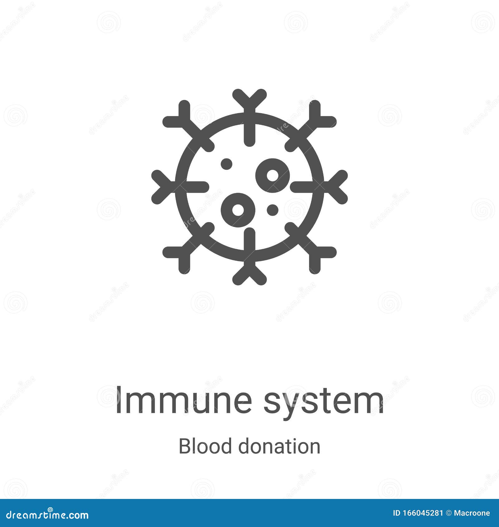 Immune System Icon Vector from Blood Donation Collection. Thin Line ...
