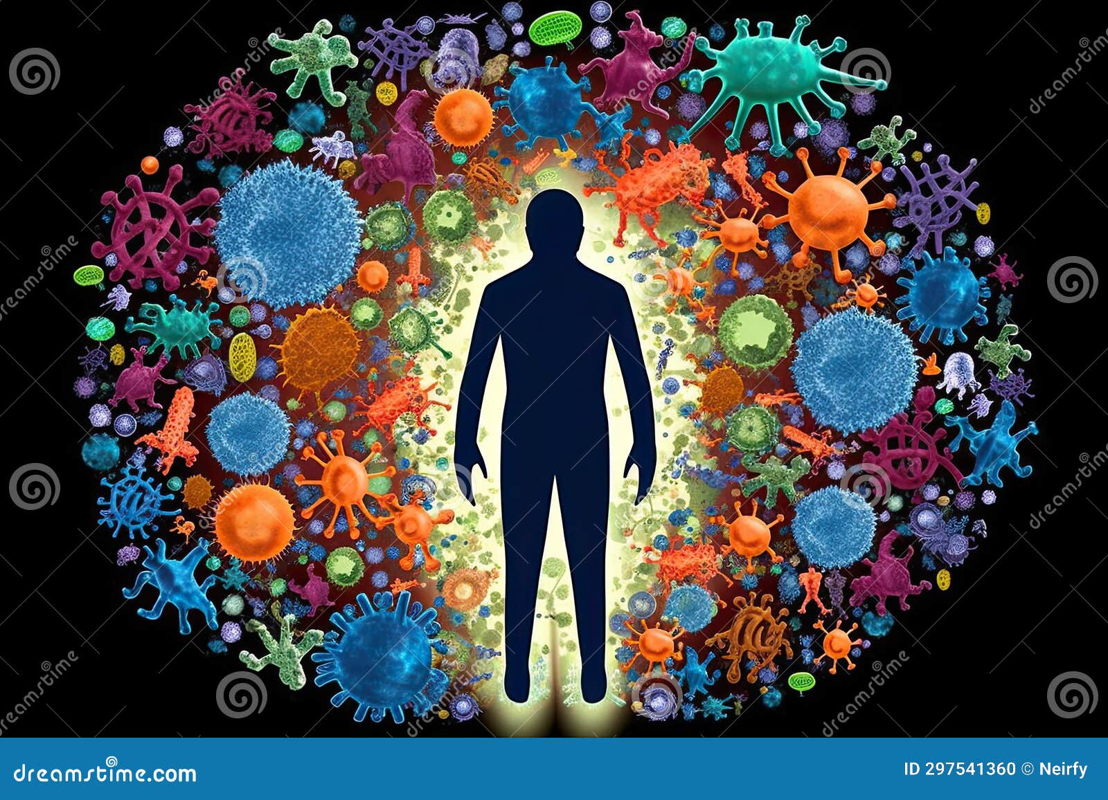 Immune system stock photo. Image of corona, disease - 297541360