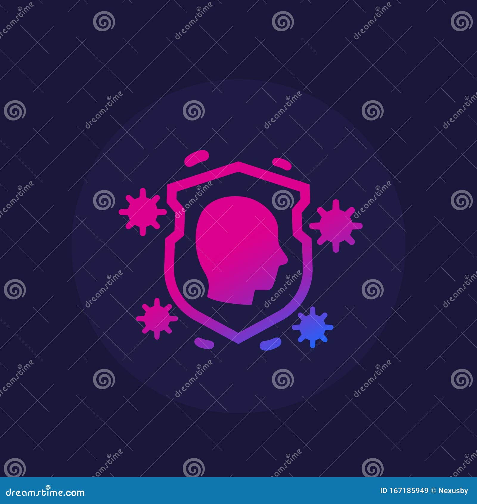Immune System, Immunology Icon, Vector Stock Vector - Illustration of ...