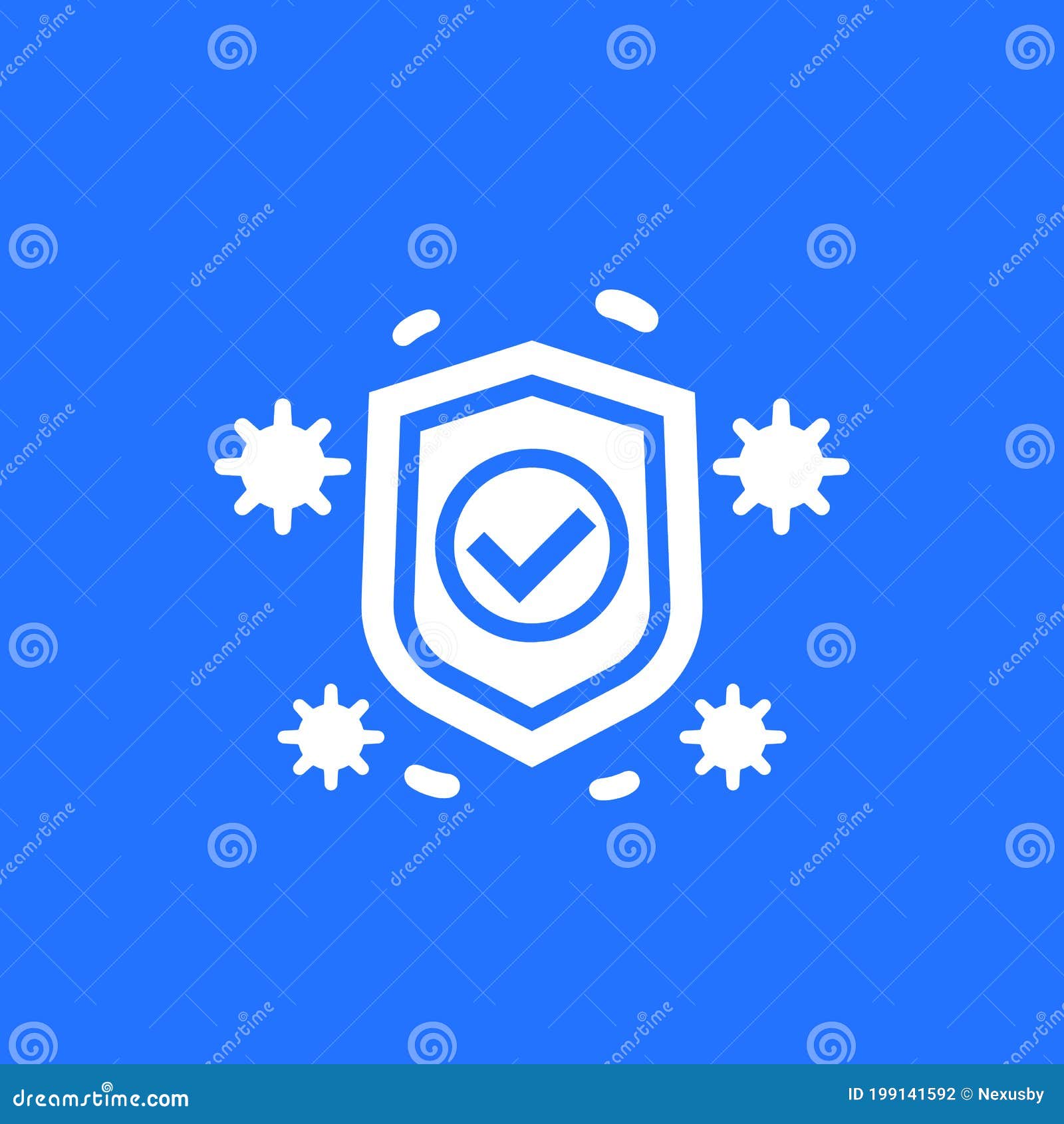 Immunology, Immune System Protection Cartoon Vector Drawing ...