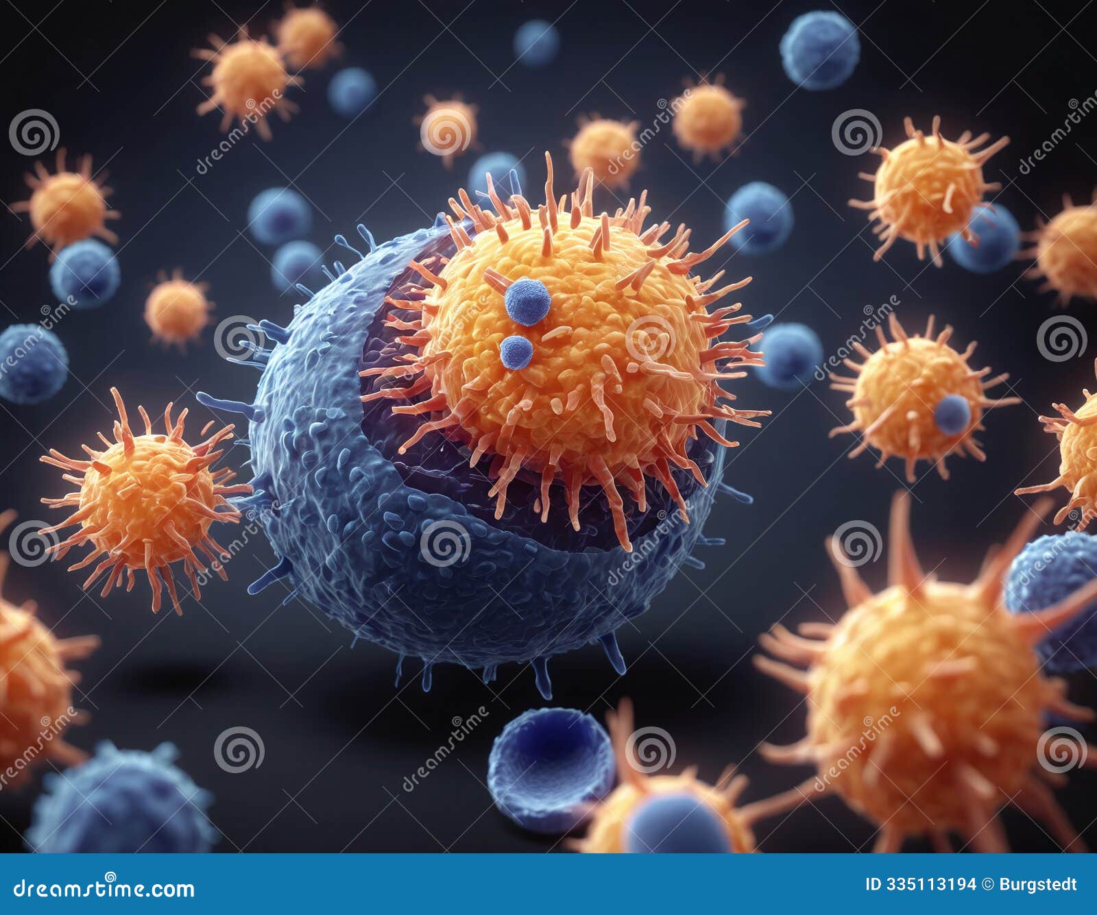 Immune System Responding To the Intrusion of Pathogens during an ...