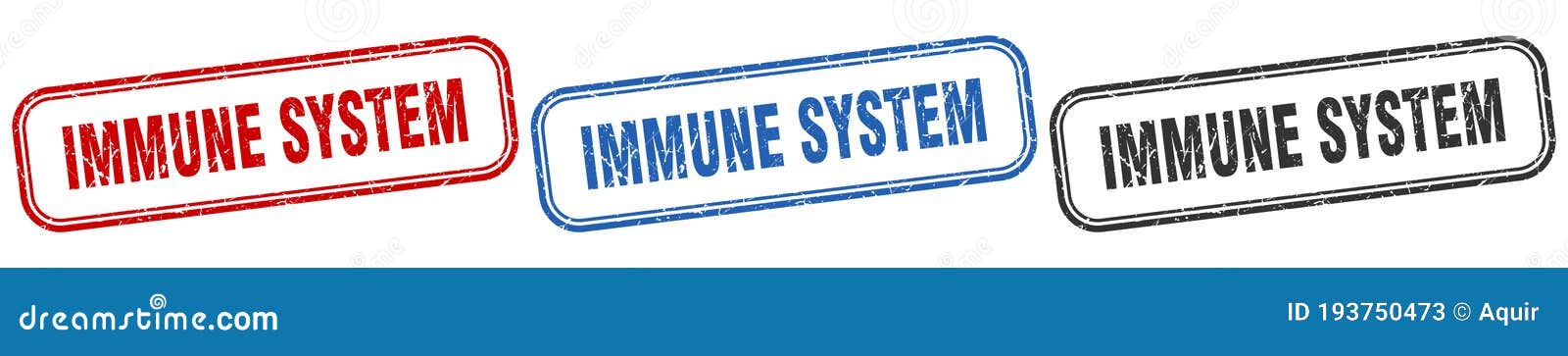 Immune System Square Isolated Sign Set. Immune System Stamp Stock ...