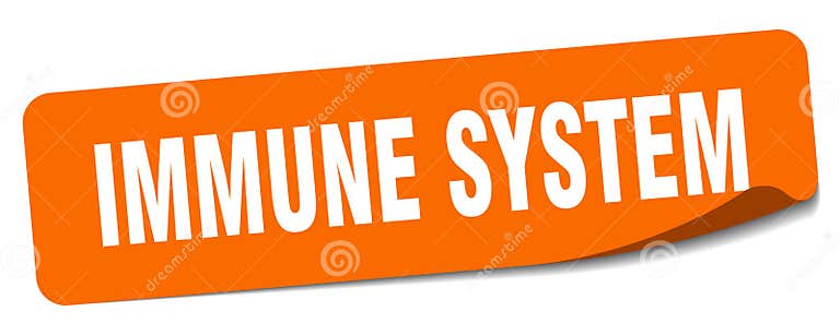 Immune System Sticker. Immune System Label Stock Vector - Illustration ...