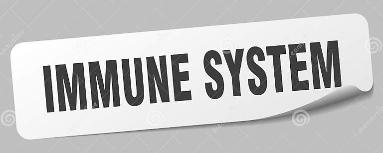 Immune System Sticker. Immune System Label Stock Vector - Illustration ...
