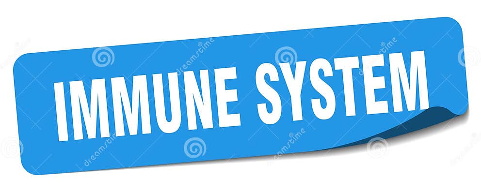 Immune System Sticker. Immune System Label Stock Vector - Illustration ...