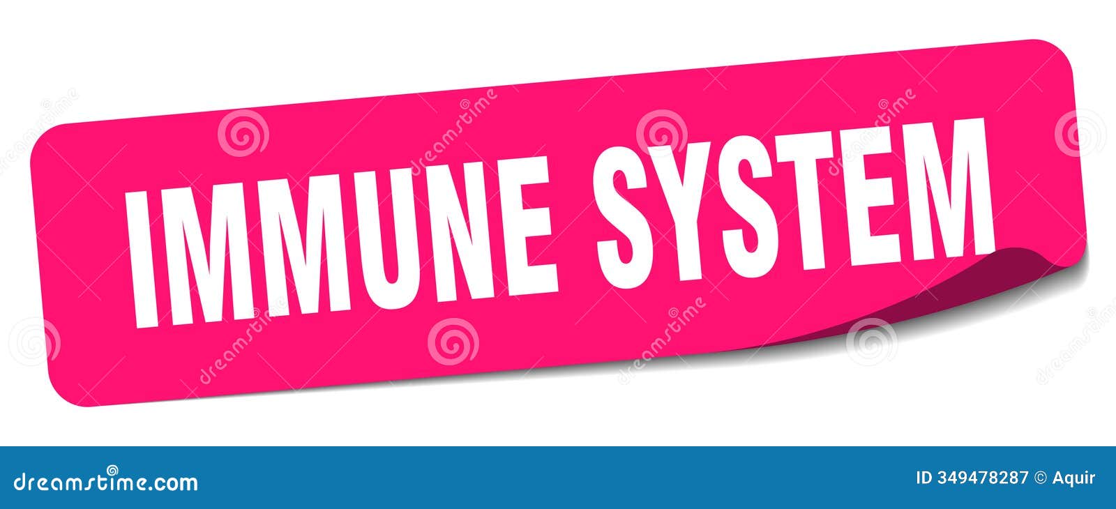 Immune System Sticker. Immune System Label Stock Vector - Illustration ...