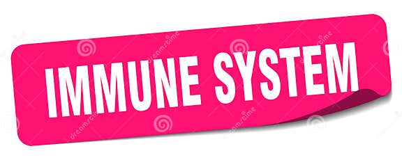 Immune System Sticker. Immune System Label Stock Vector - Illustration ...