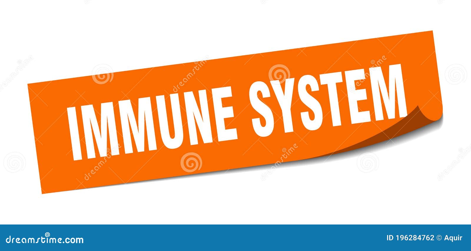 Immune System Sticker. Square Isolated Label Sign. Peeler Stock Vector ...