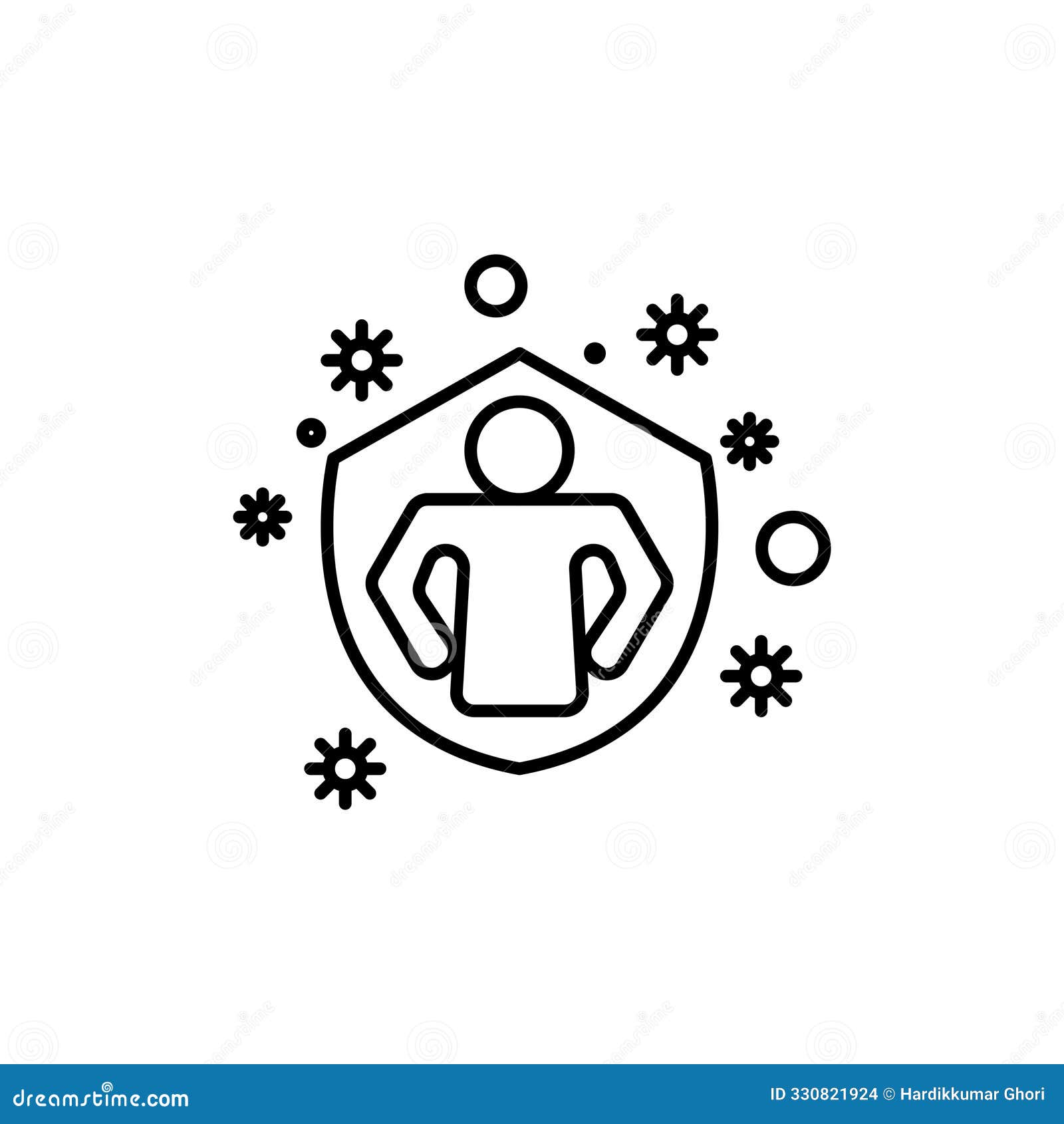 Immune system support icon stock vector. Illustration of graphic ...