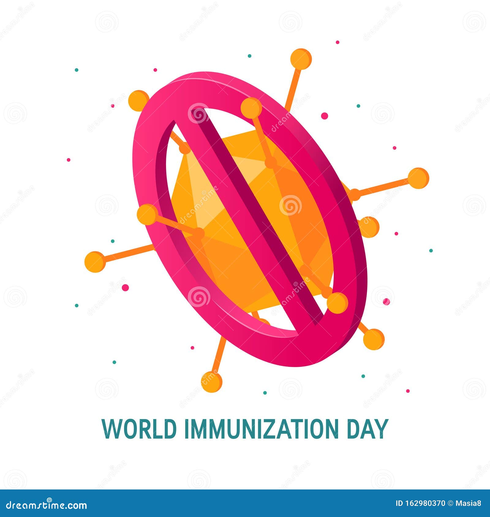 Immune System Template for Web Banners, Vector Stock Vector ...