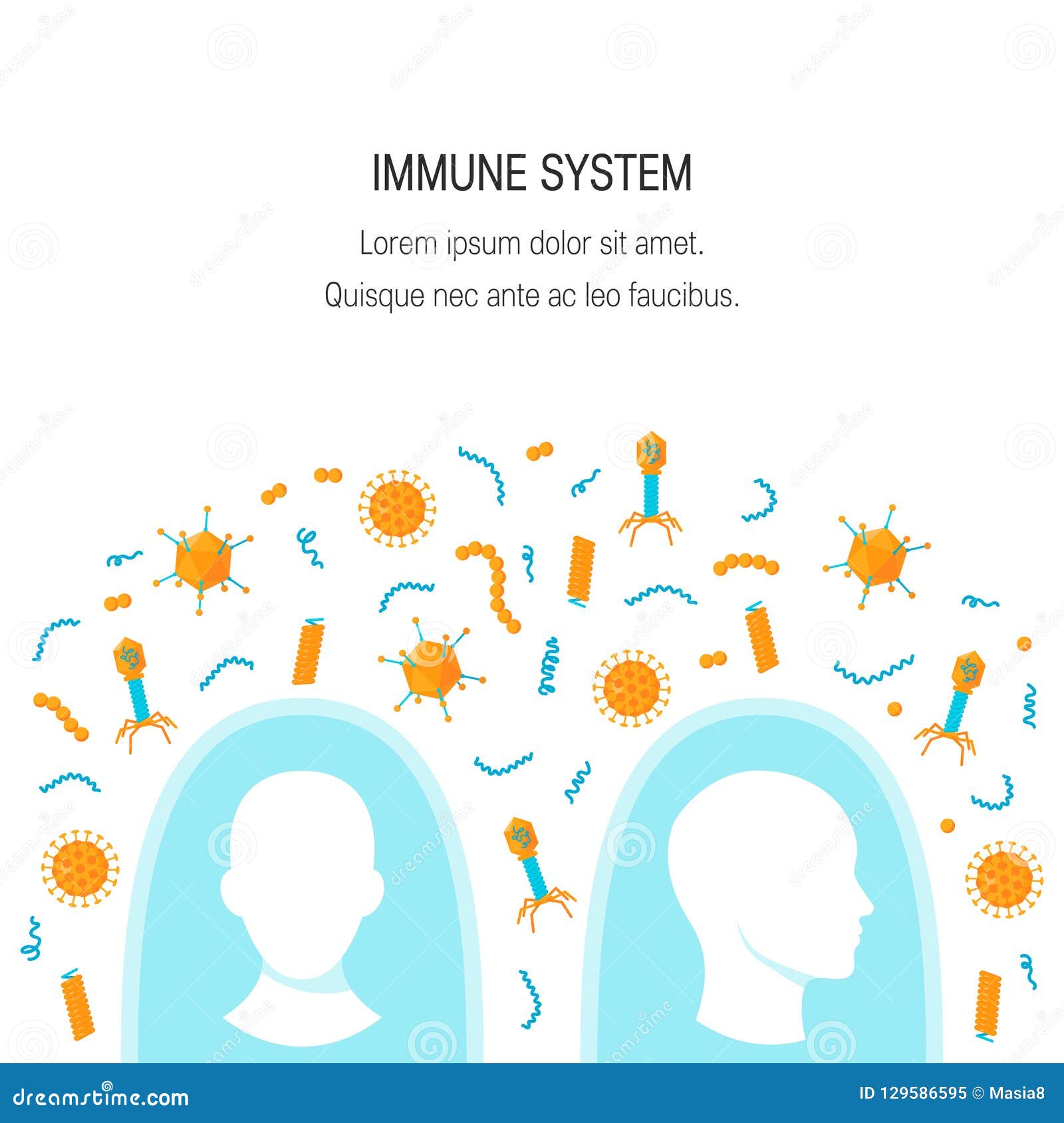 Immune System Vector Concept Stock Vector - Illustration of banner ...