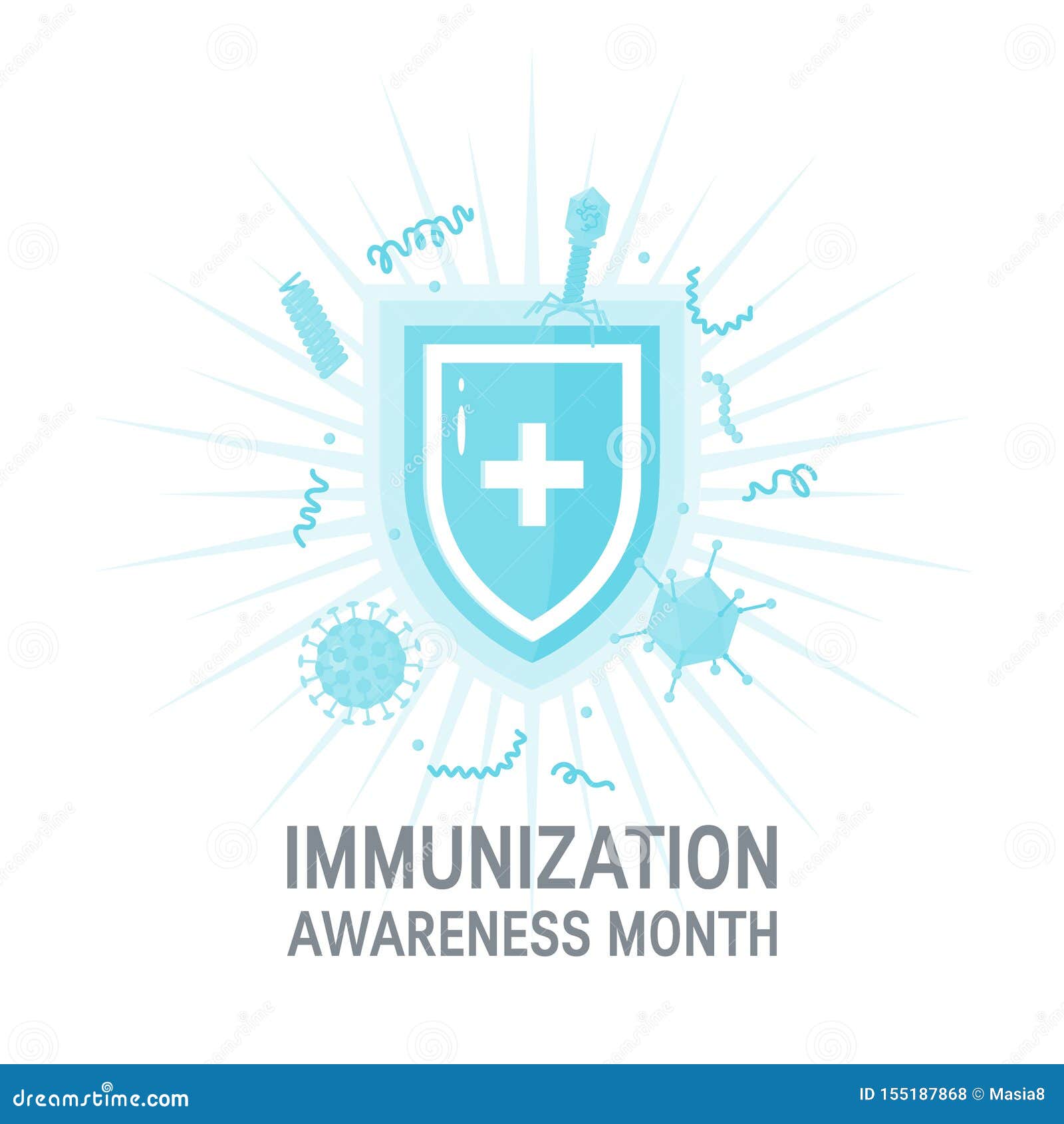 Immune System Vector Concept, Simple Colored Icon Stock Vector ...