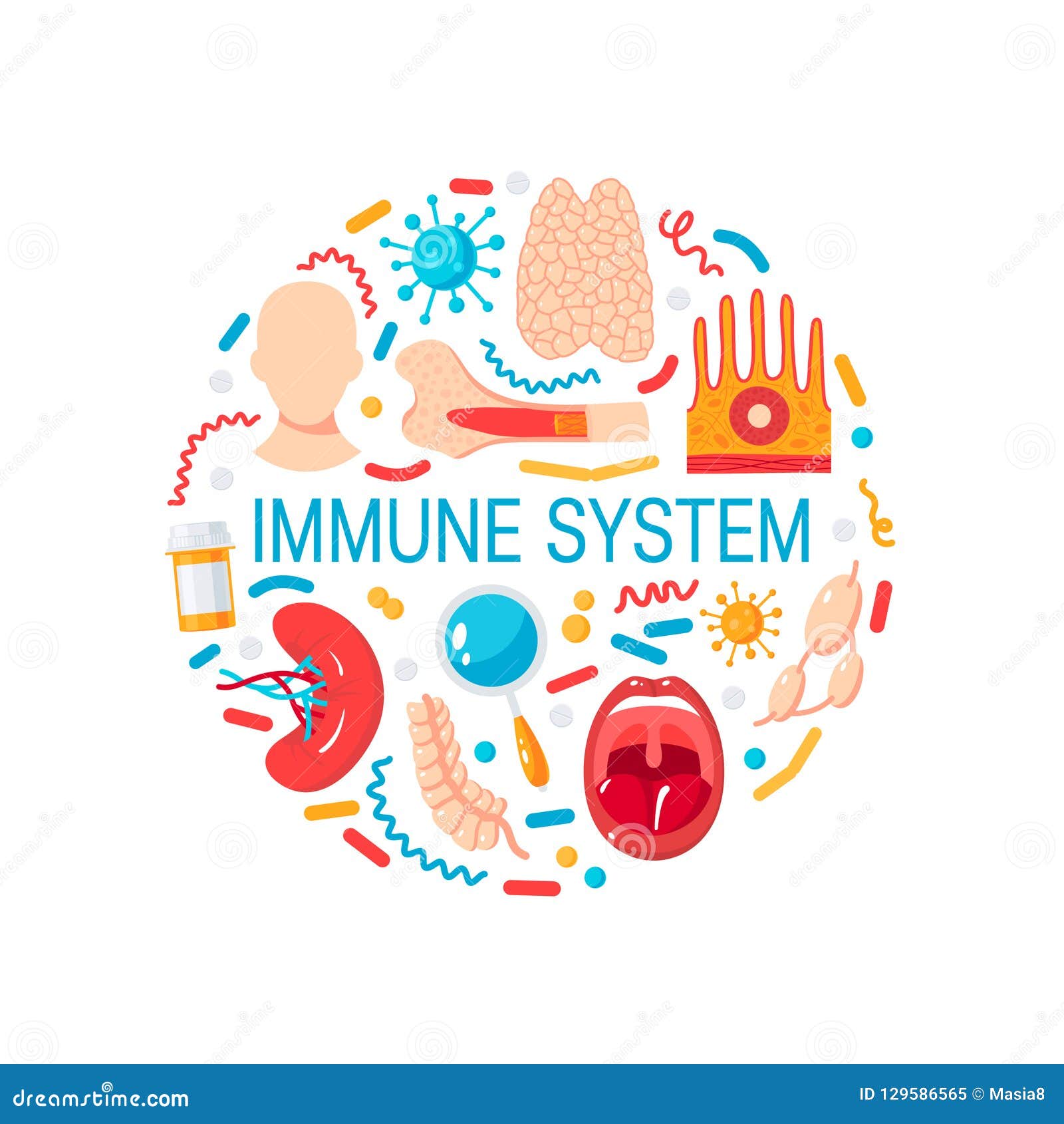 Immune System Vector Concept Stock Vector - Illustration of background ...
