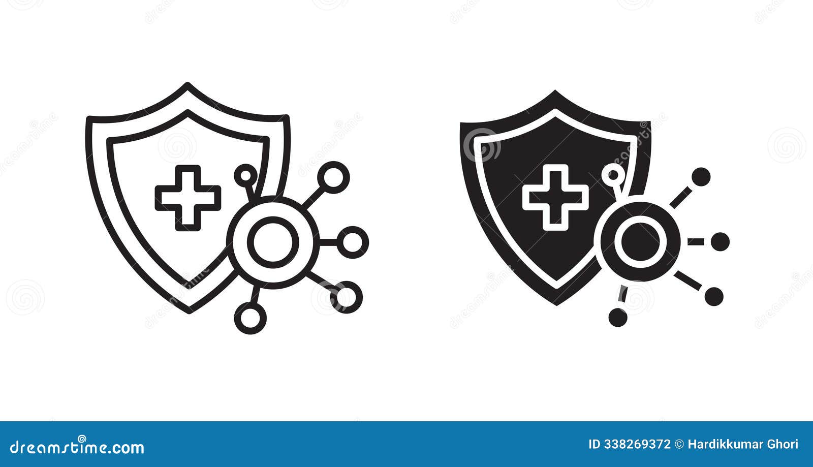 Immune System Thin Line Vector Icon Set Stock Vector - Illustration of ...