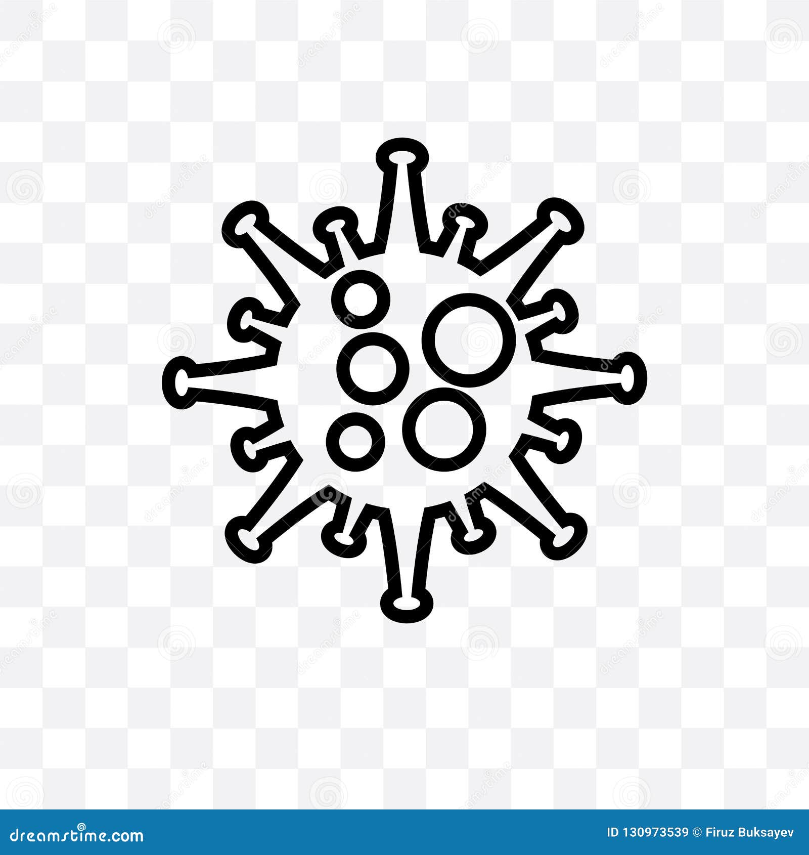 Immune System Vector Linear Icon Isolated on Transparent Background ...